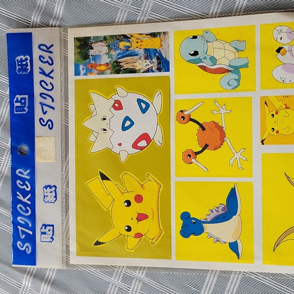 Nintendo | Design | Vintage Nintendo Pokemon Pocket Monsters Stickers ...